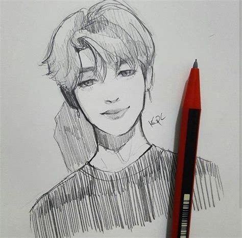 Drawsss Dibujos A Lapicero Bocetos Hermosos Bts Fanart D
