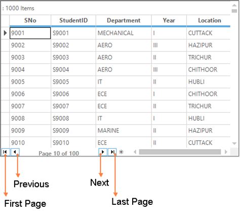 Paging In Windows Forms Gridgrouping Control Syncfusion
