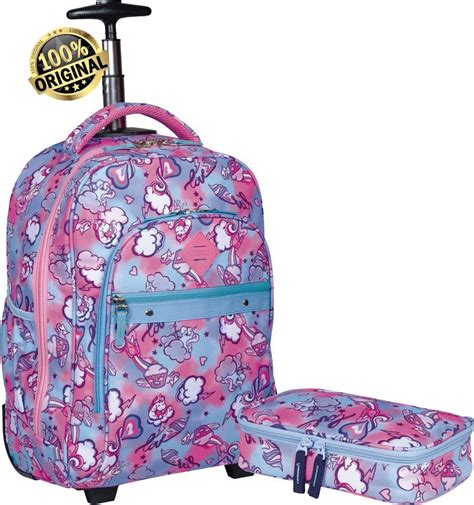 Ditudotem Kit Conjunto Mochila Escolar Feminina Juvenil Imperme Vel