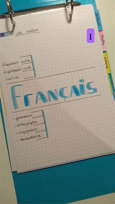 4 idée de page de garde Français Page de garde français Conseils