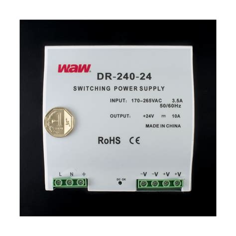 Fuente de alimentación conmutada AC DC DIN 240W 24V WODE