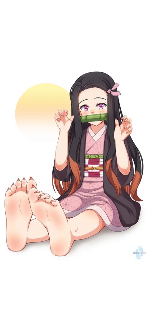 Nezuko Kamado Feet Nezuku Facial Expression Demon Slayer Kimetsu No Yaiba Dragon Slayer