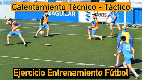 Circuito Técnico Táctico para el Calentamiento de un equipo de fútbol