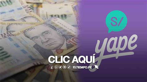 Bono Yape Soles Qu Pas Con El Subsidio