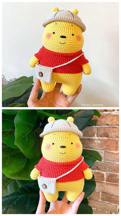 Crochet Winnie The Pooh Bear Amigurumi Free Pattern Amigurumi