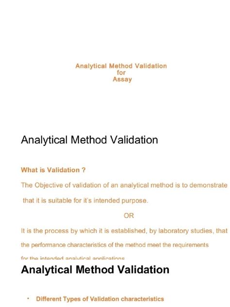 method validation pdf