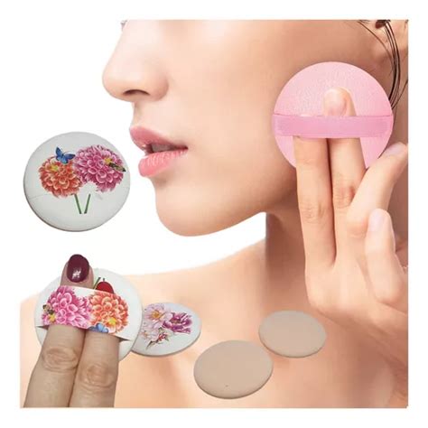 Mini Puff Esponja Aplicadora De Maquillaje Con Asa