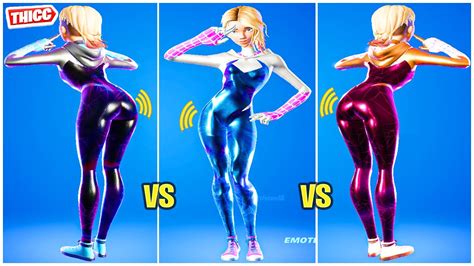 Fortnite Gwen Stacy Skin Unmasked Super Level Style Showcase Thicc