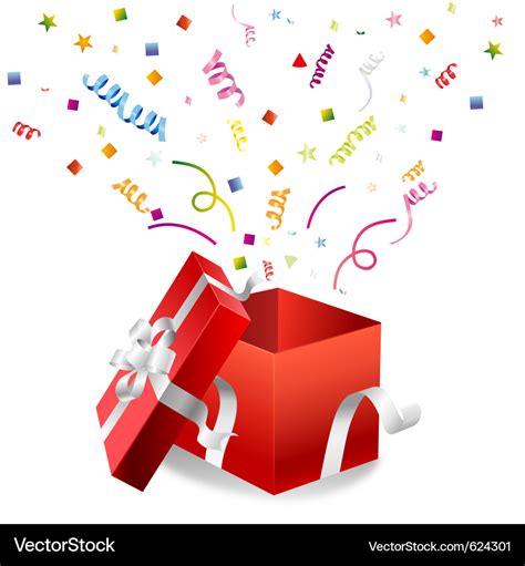 Open Gift Box Royalty Free Vector Image VectorStock