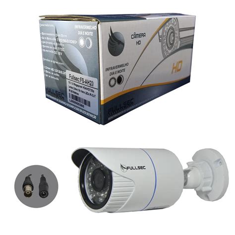 Câmera Bullet AHD 720p 30 Metros 1 3 3 6mm 36x Leds FS AH21 Fullsec