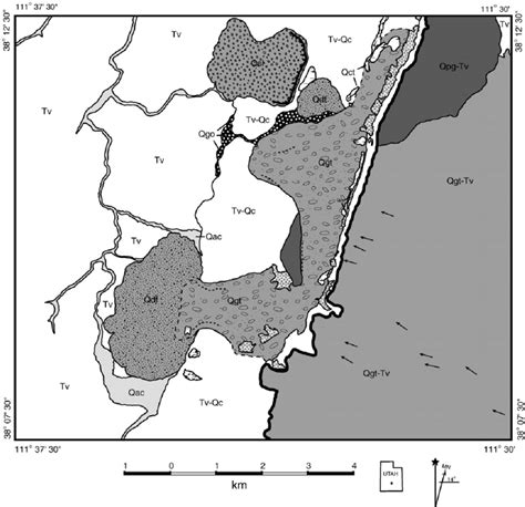 Quaternary Geologic Map Of The Field Area The Map Covers The Southern