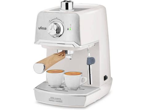 Cafetera UFESA CE7238 Cream 20 bar Café molido y en monodosis