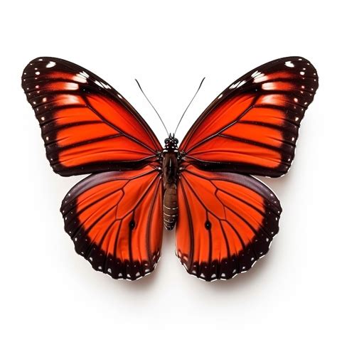 Hermosa Mariposa Monarca Roja Archivo PSD Premium