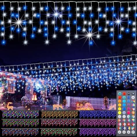 Color Changing Icicle Lights With Keys Remote Christmas Led Icicle