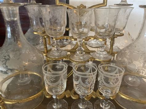 Proantic Cave A Liqueur Complète Napoléon III Marqueterie Boulle Co