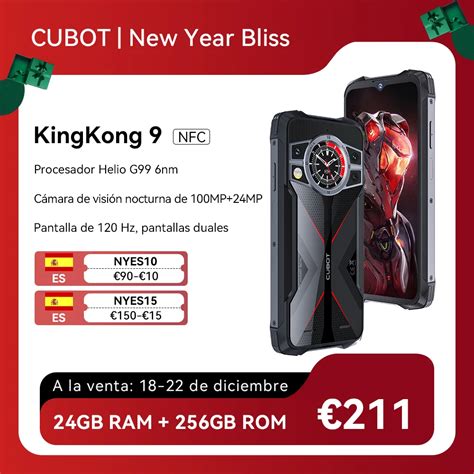 Cubot KingKong 9 Helio G99 Octa Core Pantalla FHD De 120 Hz Y 6 583