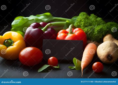 Variedad De Alimentos Frescos Coloridos Y Saludables Creado Con Ai