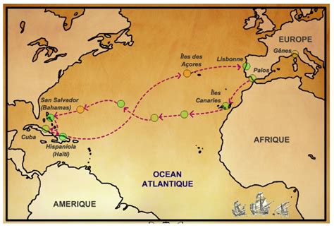 Parcours 1 Le Premier Voyage De Christophe Colomb La Classe D Histoire