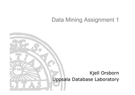 data mining assignment 1