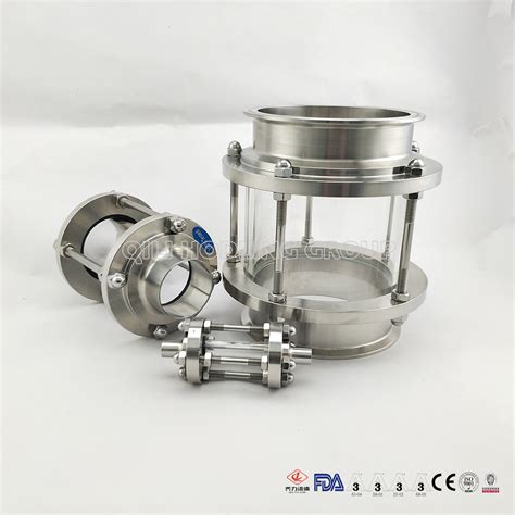304 316L Sanitary Stainless Steel Liquid Level Tank Sight Glass Column