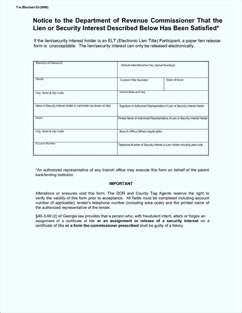 Letter Of Intent To Lien Template