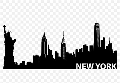 New York City New City Skyline Silhouette Mural PNG 801x566px New