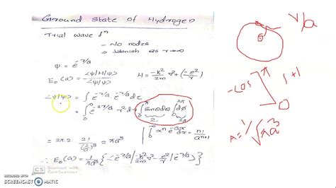 variational method application hydrogen atom youtube