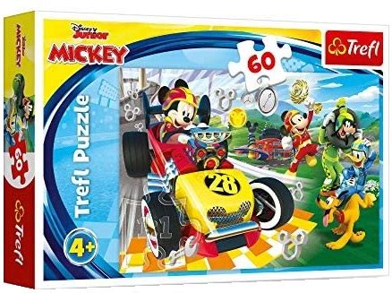 Puzzle 60 elementów Myszka Miki rajd z przyjaciółmi