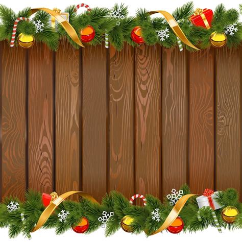 Vector placa de natal sem costura decorações Vetor Premium