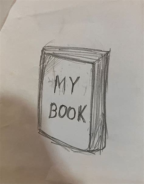 A Drawing Of A Book With The Words My Book Written On It