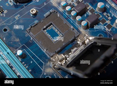 Computer Maintenance Opened Computer CPU Socket To Change Broken CPU