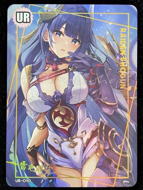 RAIDEN SHOGUN GENSHIN Impact Goddess Story Anime Waifu Doujin Carte ACG