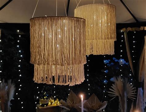 Aba Ur Lampion Wisz Cy Lampa Boho Makrama Wynajem Warszawa
