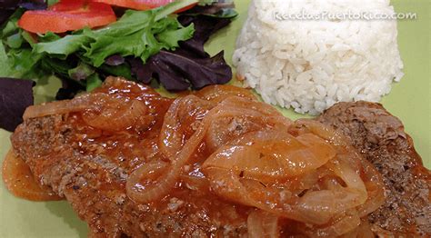 Receta De Bisctec Encebollado De Puerto Rico Archivos