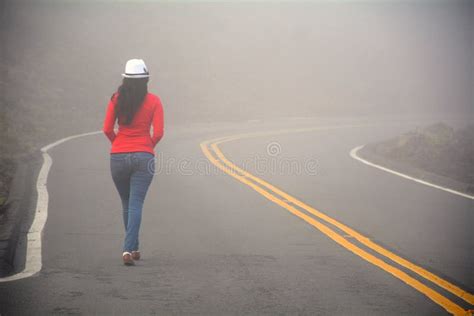 Woman Walking Alone