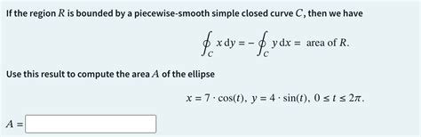 solved if the region r is bounded by a piecewise smooth