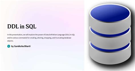 DDL In SQL