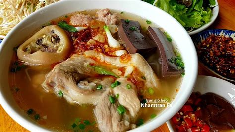 Hướng dẫn Cách nấu bún bò giò heo BÚN GIÒ HEO Cách nấu nhanh dễ nước