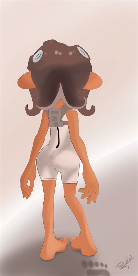 Side Order Mysterious Octoling Girl Barefoot By Feetopiah On Deviantart
