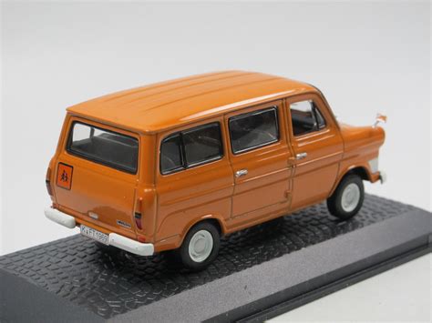 Atlas Verlag 1969 Ford Transit MKI Bus Orange Modellauto 1 43 OVP