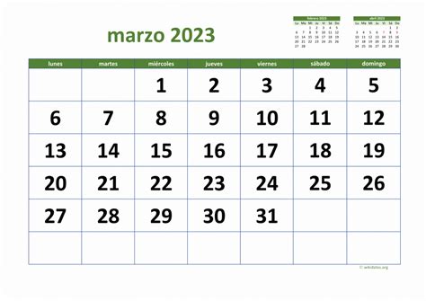 Calendario 2023 Con Fechas Importantes De Marzo Periodico El IMAGESEE