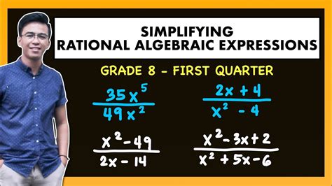 Simplifying Rational Algebraic Expressions Grade Mathteachergon