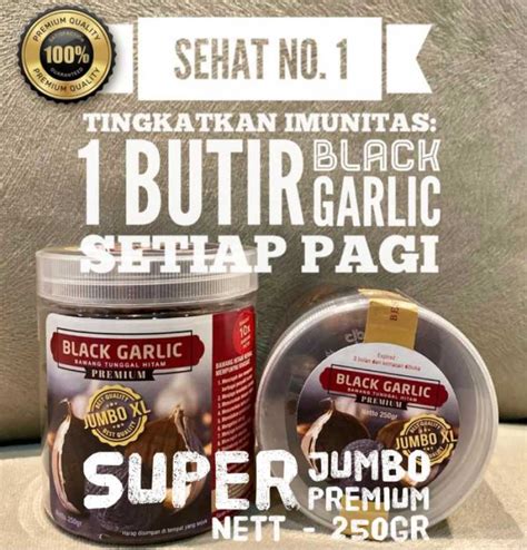 Jual Premium Black Garlic Bawang Tunggal Hitam Super Jumbo Di Seller