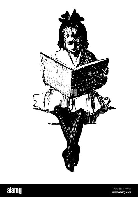 Niño Leyendo Un Libro En Blanco Y Negro