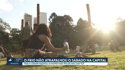 Vídeo A capital registrou a menor temperatura do ano esta manhã SP2 G1