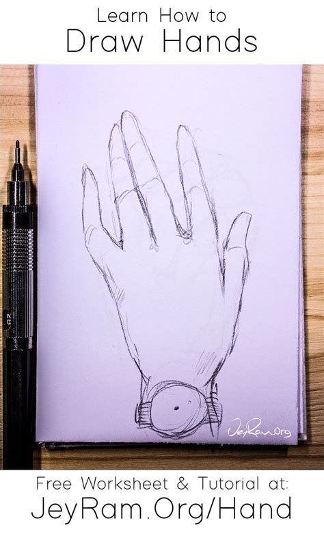 How To Draw Hands Free Worksheet Step By Step Tutorial Artofit