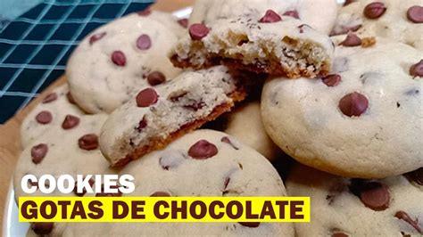 A MELHOR RECEITA DE COOKIES DE GOTAS DE CHOCOLATE Super rápido e
