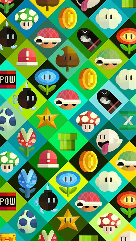 Icons Mario Bros Flower Ghost Icons Mario Bros Mushroom Star Up