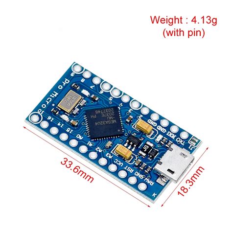 Pro Micro Atmega U V Mhz Original Chip Replace Atmega For