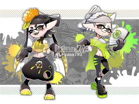 Inkling Player Character Callie Marie Shiver And Frye Splatoon And